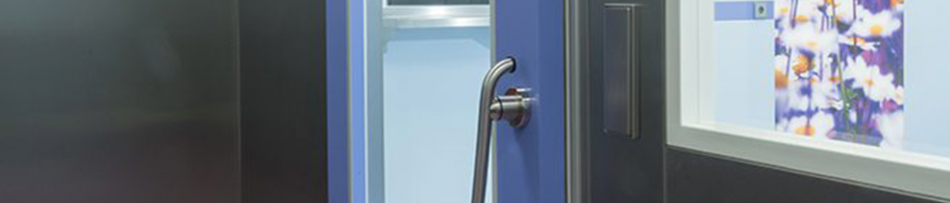 Reinraum-Schiebetür, Typ S50-DS, dichtschließend